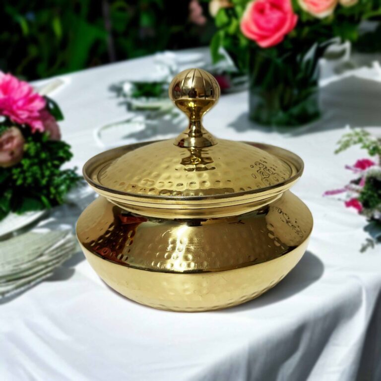 Brass Hammered Handi – Kitchen Brass Hub