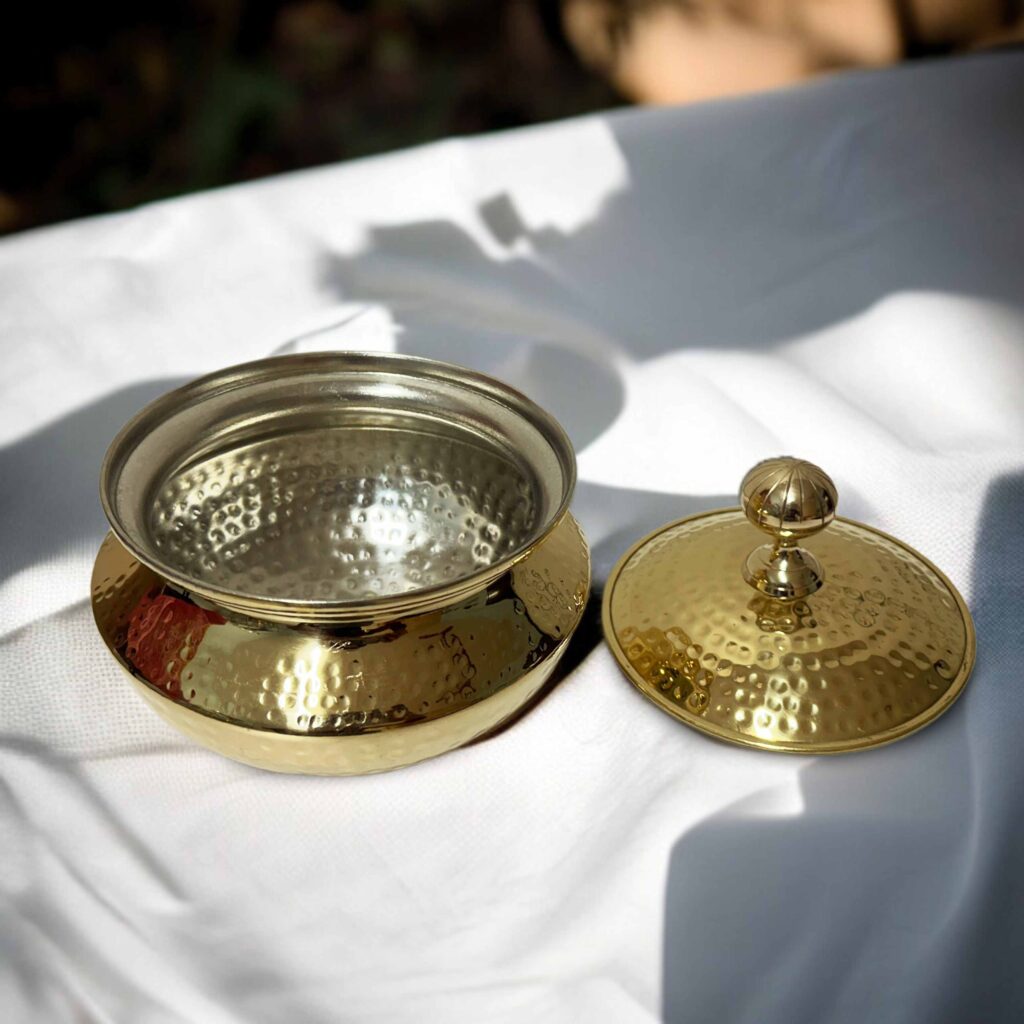 Brass Hammered Handi – Kitchen Brass Hub